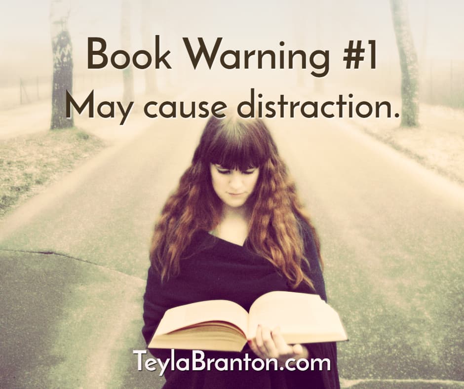 13 Funny Book Warnings for Book Lovers | Teyla Rachel Branton